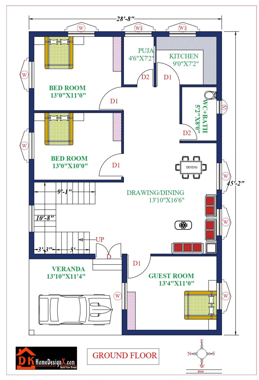 2D Floor Plans - DK Home DesignX
