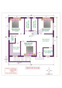 30X26 Affordable House Design - DK Home DesignX
