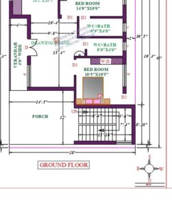 28X40 Affordable House Design - DK Home DesignX